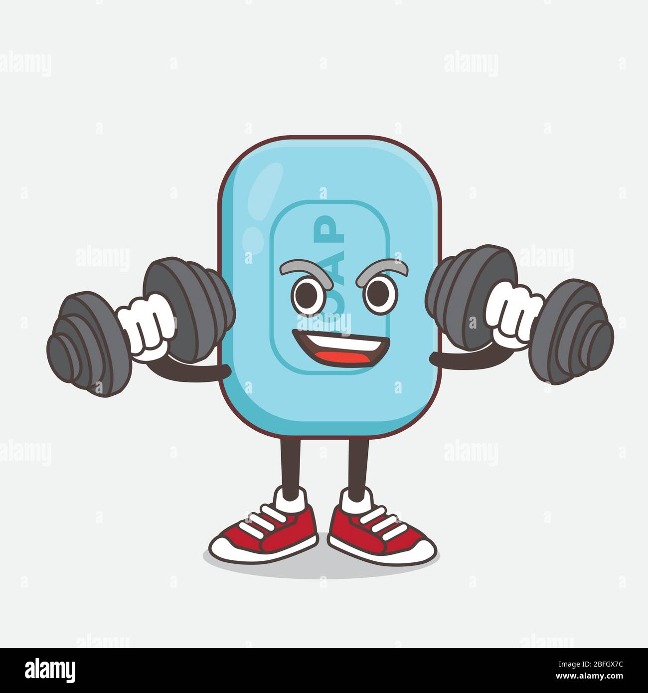 Illustration of Blue Soap Mascot Character Vector Stock Vector Image ...