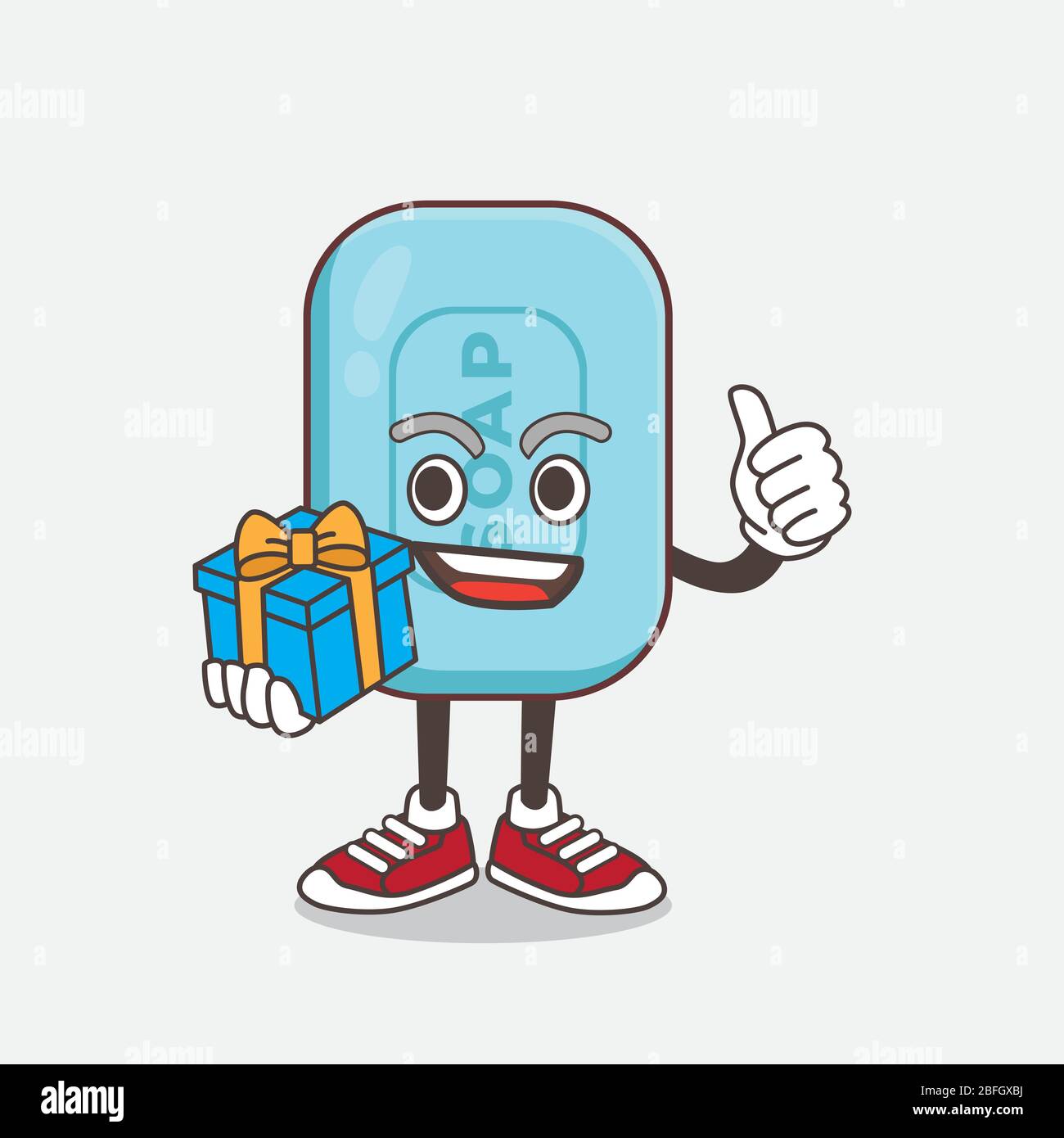Illustration of Blue Soap Mascot Character Vector Stock Vector Image ...