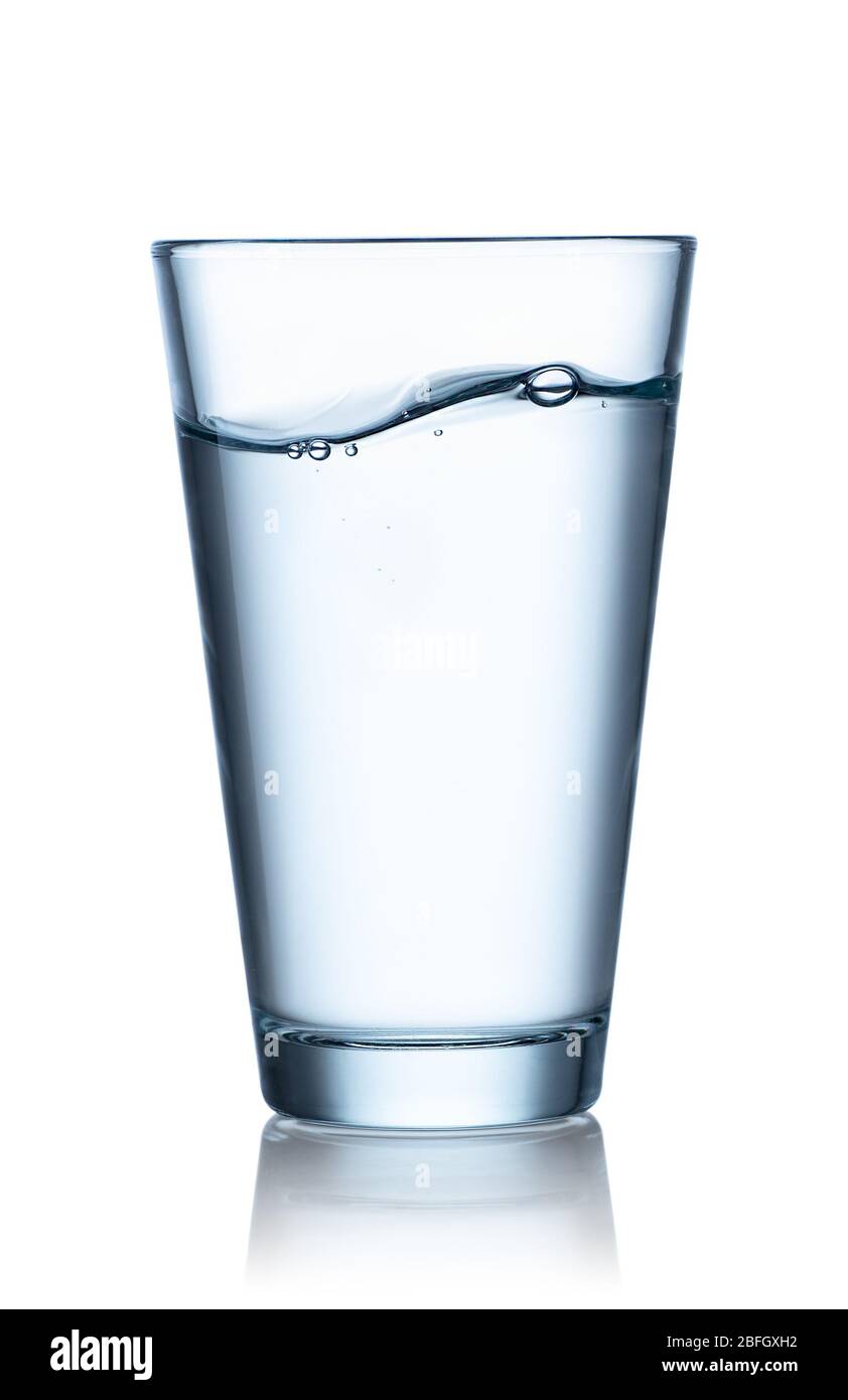 Clean drinking water in glass Cut Out Stock Images & Pictures - Alamy