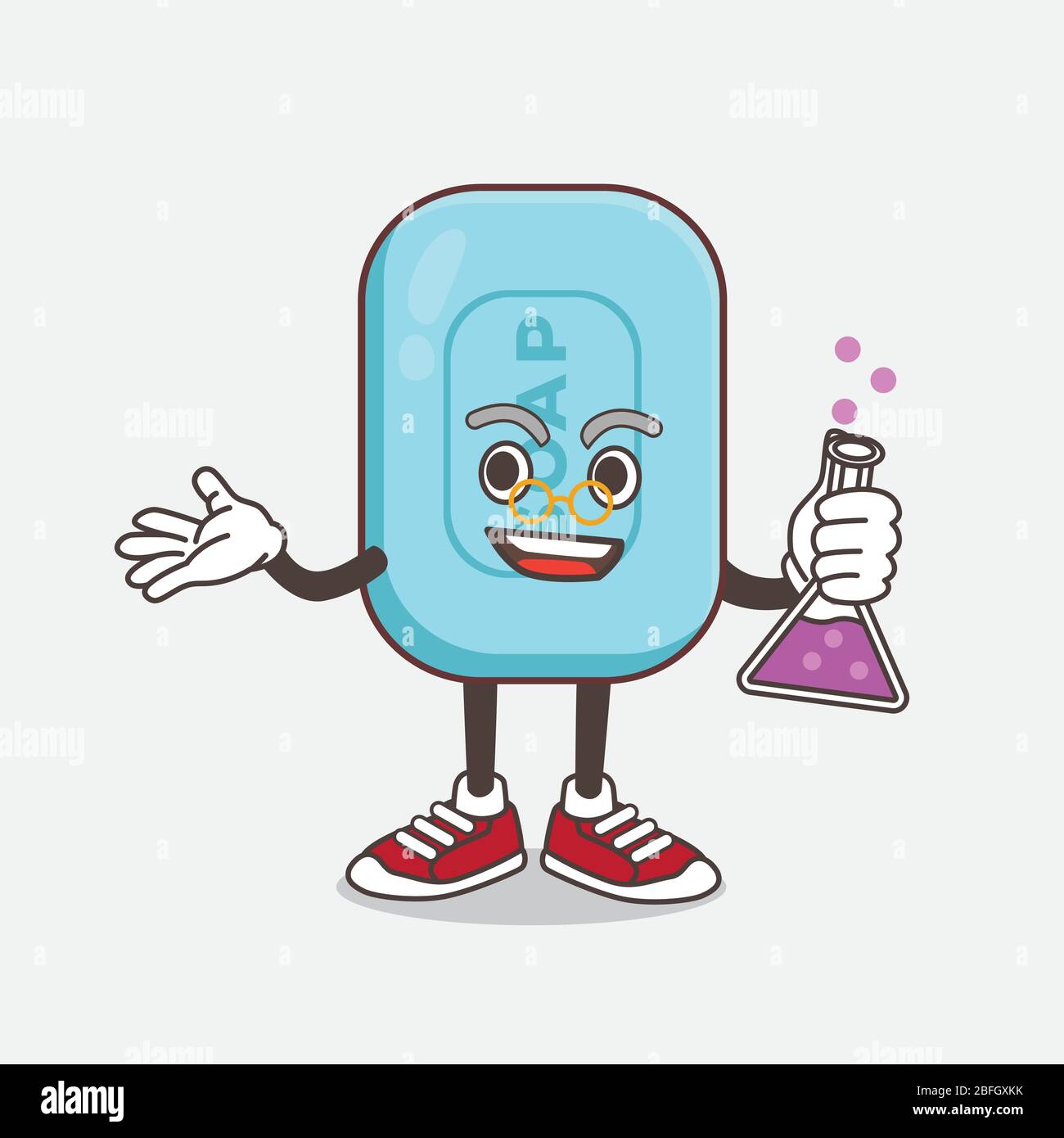 Illustration of Blue Soap Mascot Character Vector Stock Vector Image ...