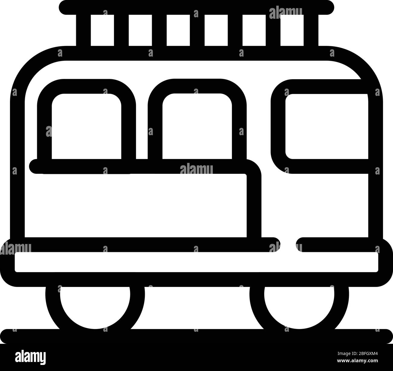 Safari bus icon, outline style Stock Vector Image & Art - Alamy