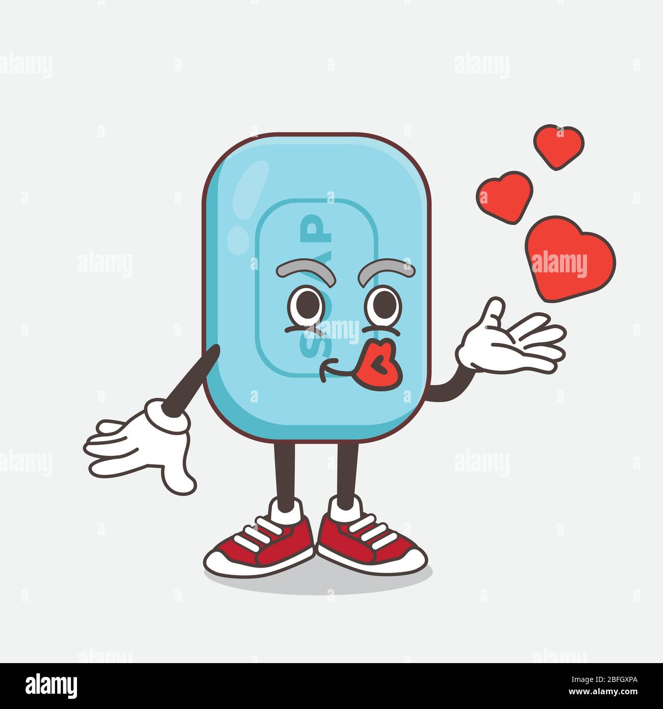 Illustration of Blue Soap Mascot Character Vector Stock Vector Image ...