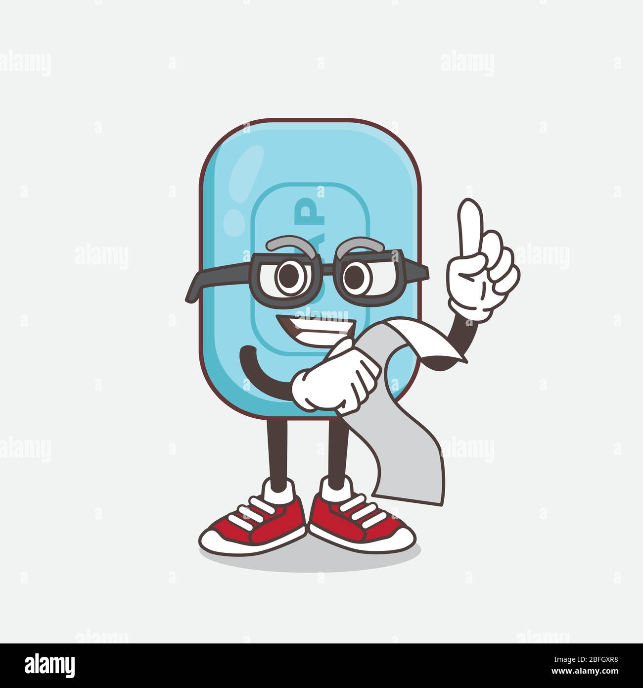 Illustration of Blue Soap Mascot Character Vector Stock Vector Image ...