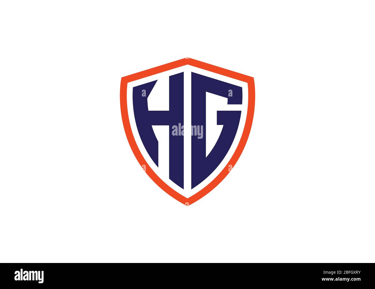 Initial Monogram Letter HG Logo Design Vector Template. HG Letter Logo ...