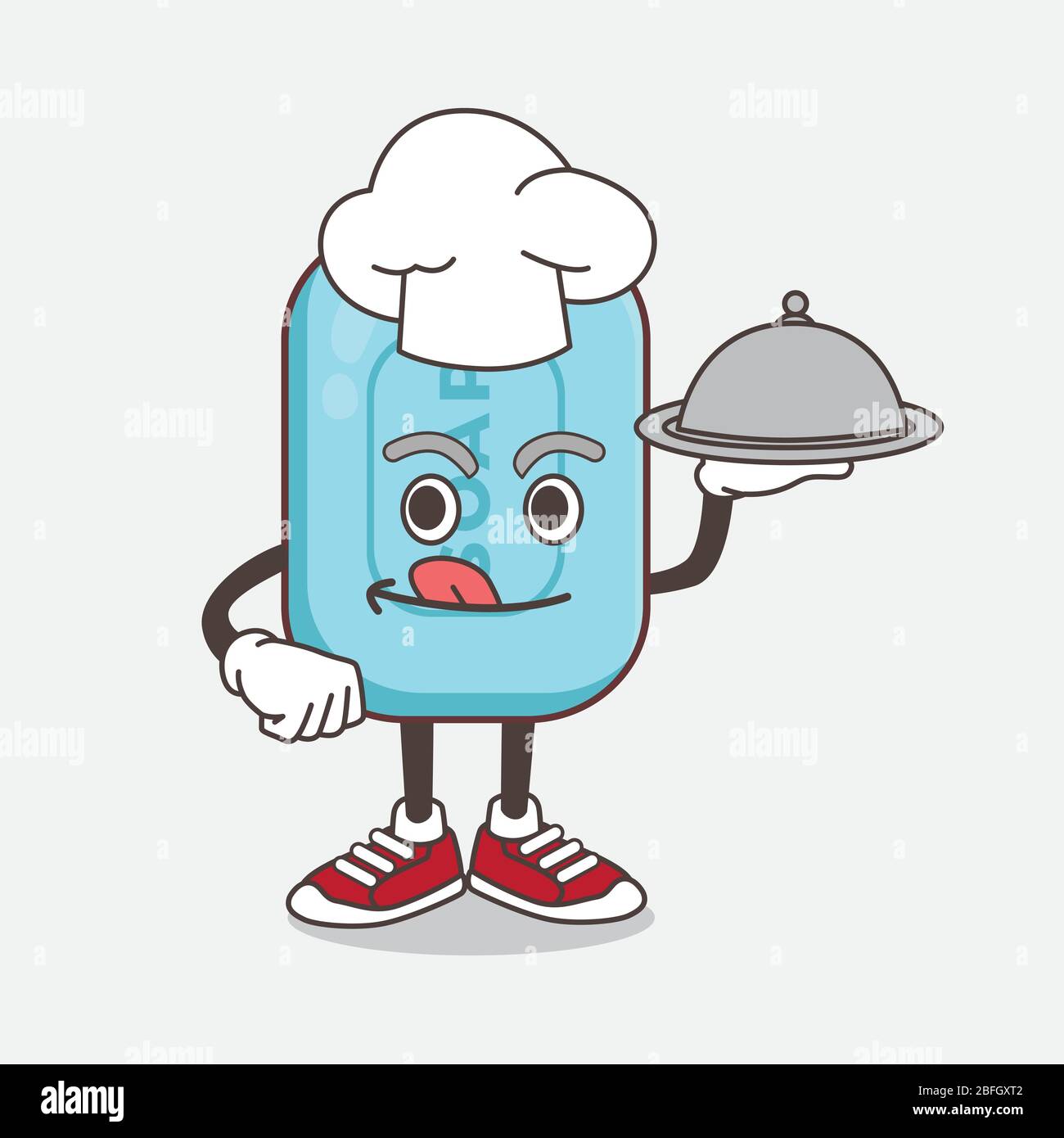 Illustration of Blue Soap Mascot Character Vector Stock Vector Image ...