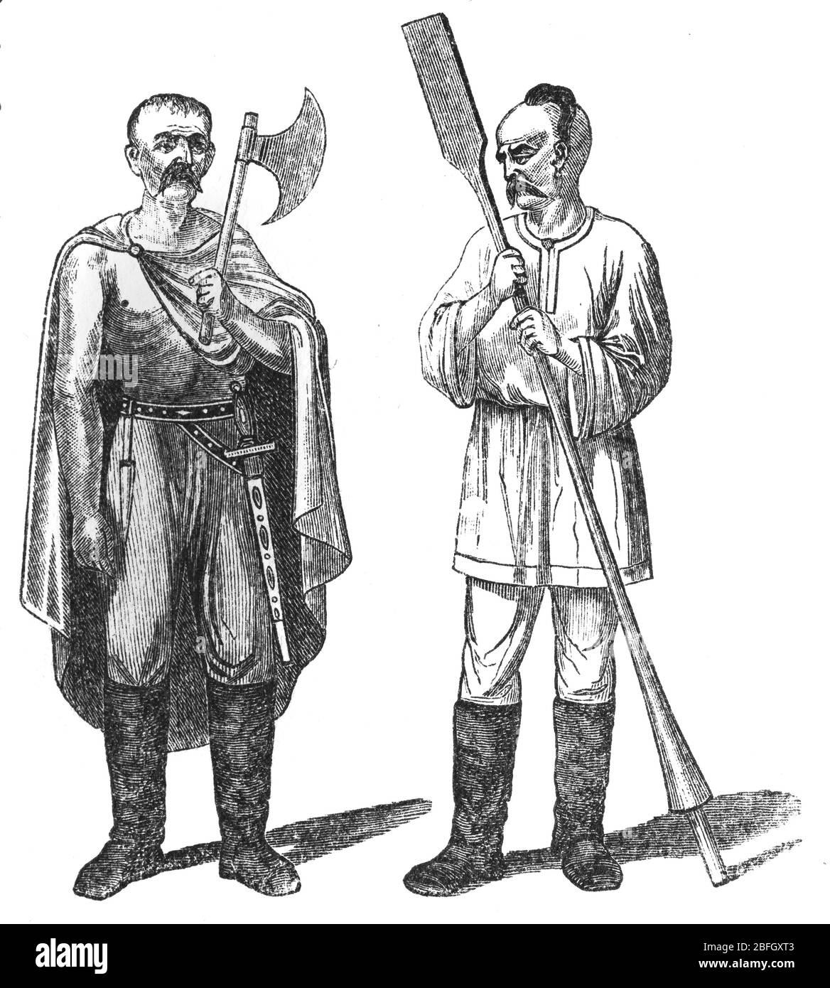 10th century europe illustration Black and White Stock Photos & Images ...