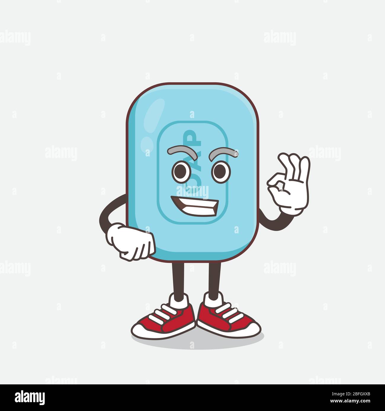Illustration of Blue Soap Mascot Character Vector Stock Vector Image ...
