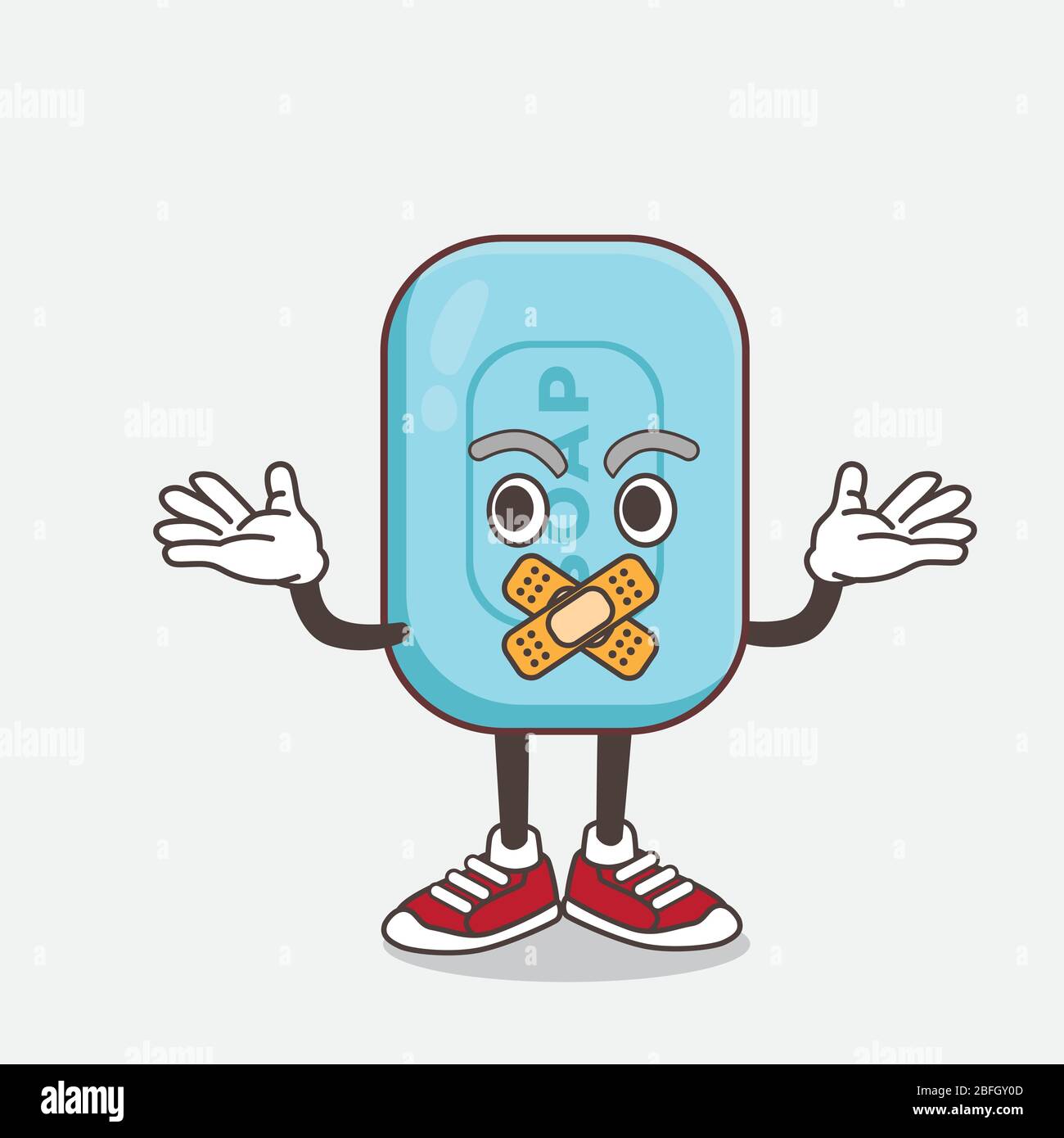 Illustration of Blue Soap Mascot Character Vector Stock Vector Image ...