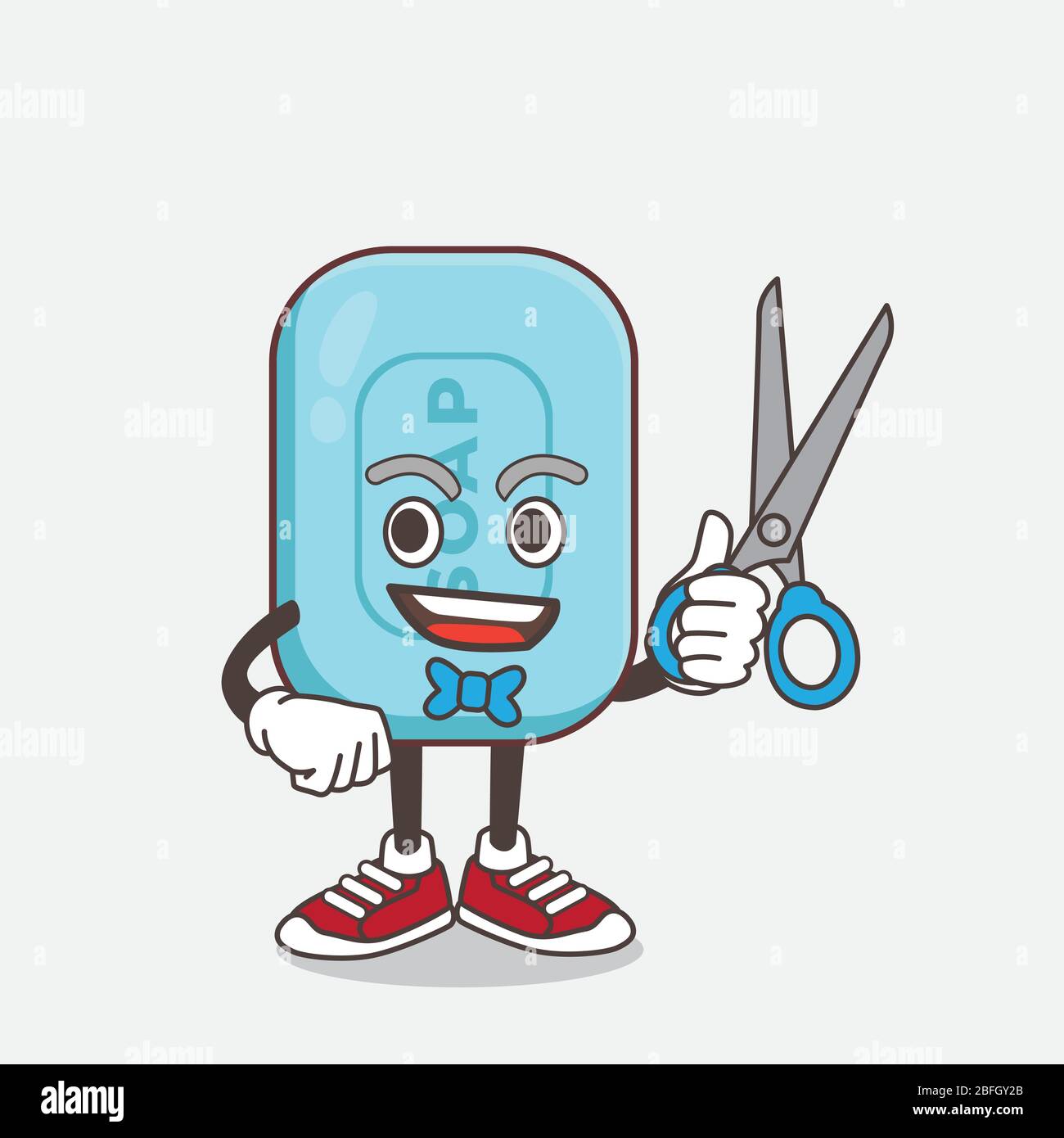 Illustration of Blue Soap Mascot Character Vector Stock Vector Image ...