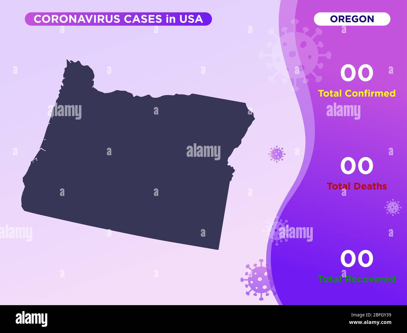 Oregon infographic hi-res stock photography and images - Alamy