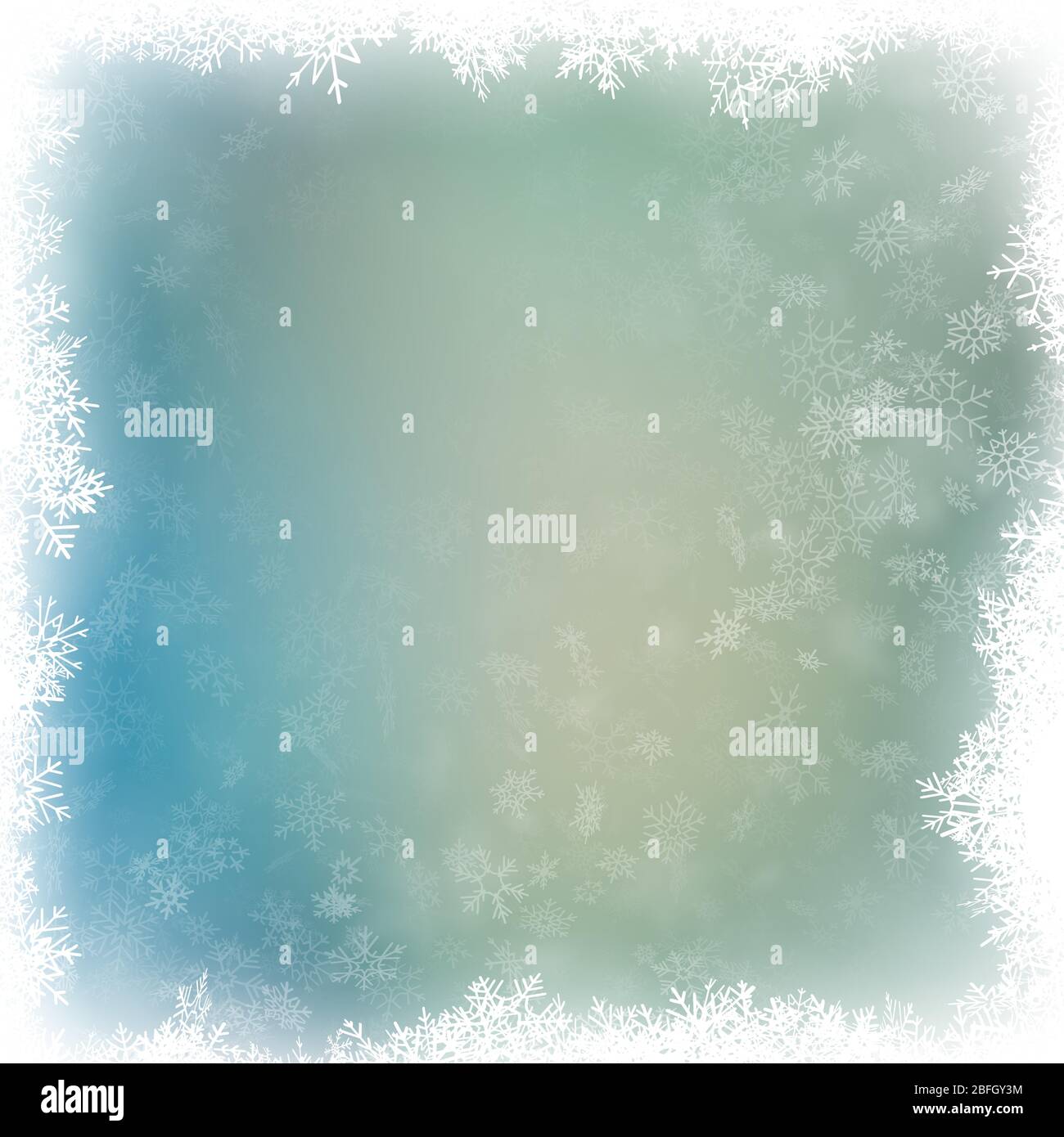 Delicate winter snow background with snow flakes. Beautiful Christmas ...