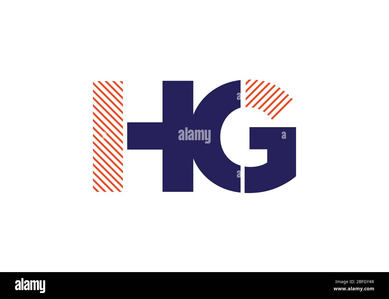 Initial Monogram Letter HG Logo Design Vector Template. HG Letter Logo ...
