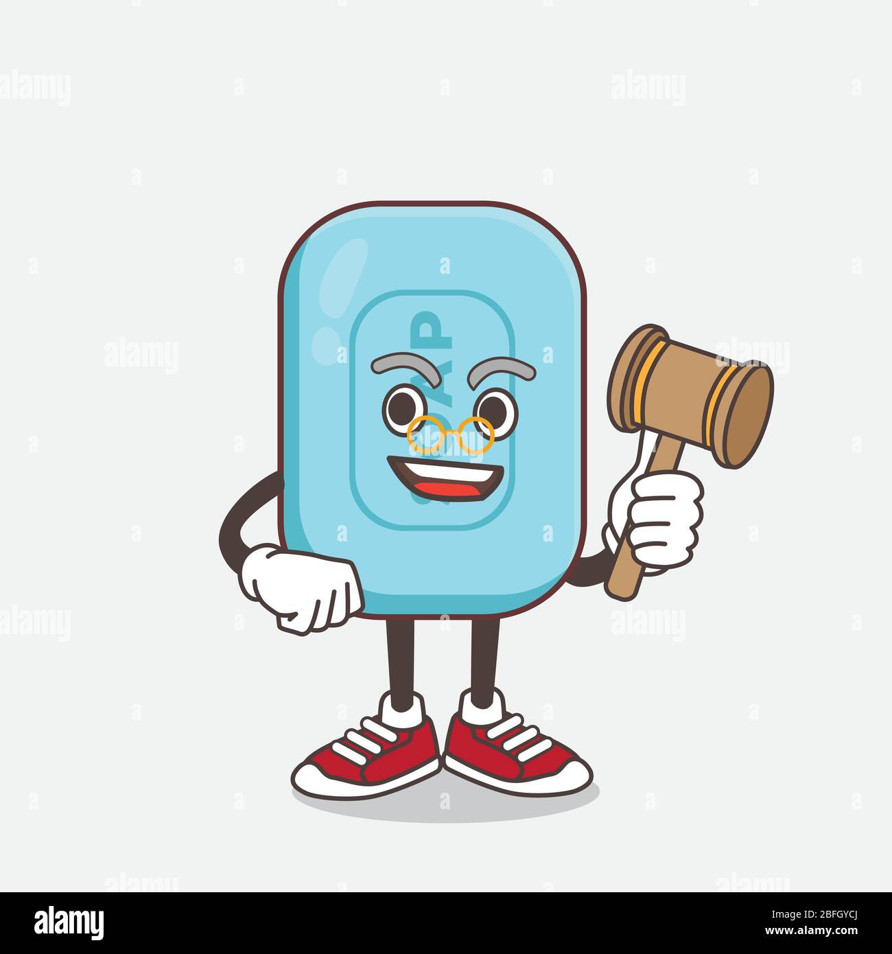 Illustration of Blue Soap Mascot Character Vector Stock Vector Image ...