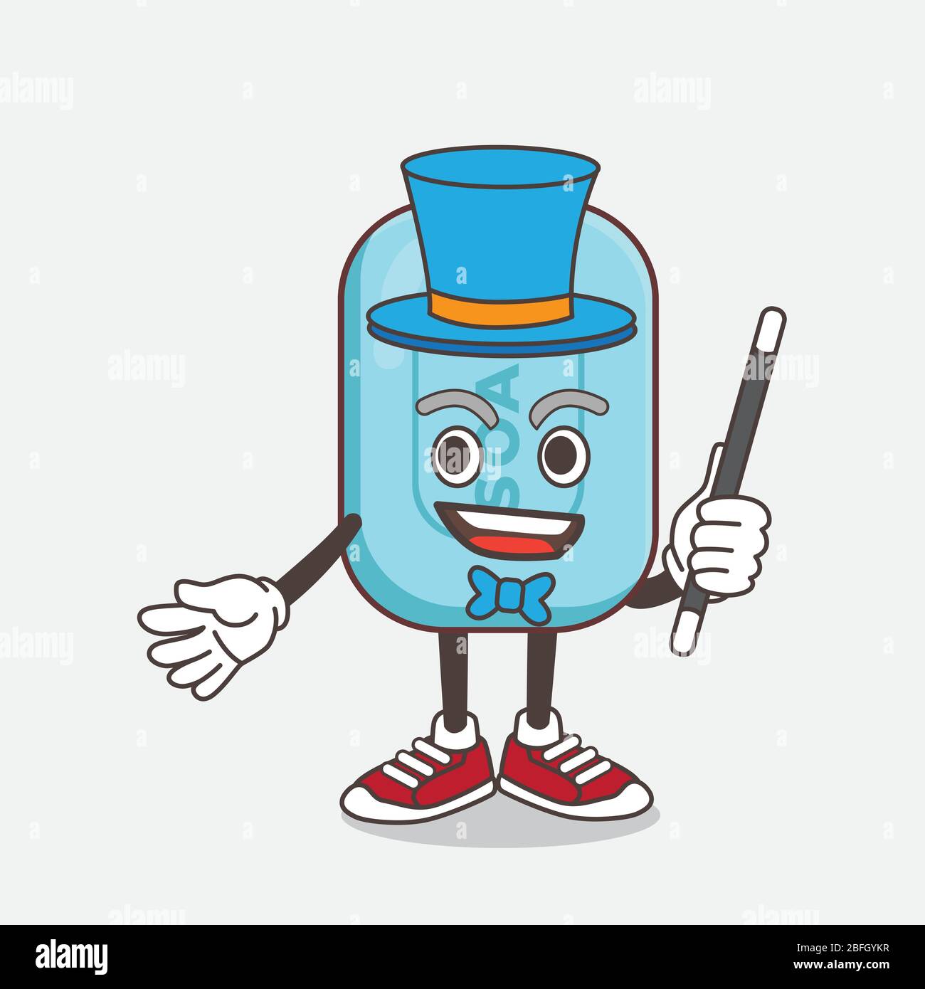 Illustration of Blue Soap Mascot Character Vector Stock Vector Image ...