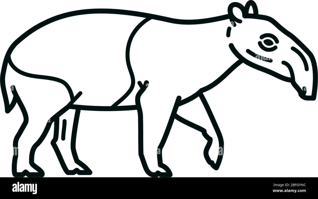 Tapir Illustration Stock Photos & Tapir Illustration Stock Images - Alamy