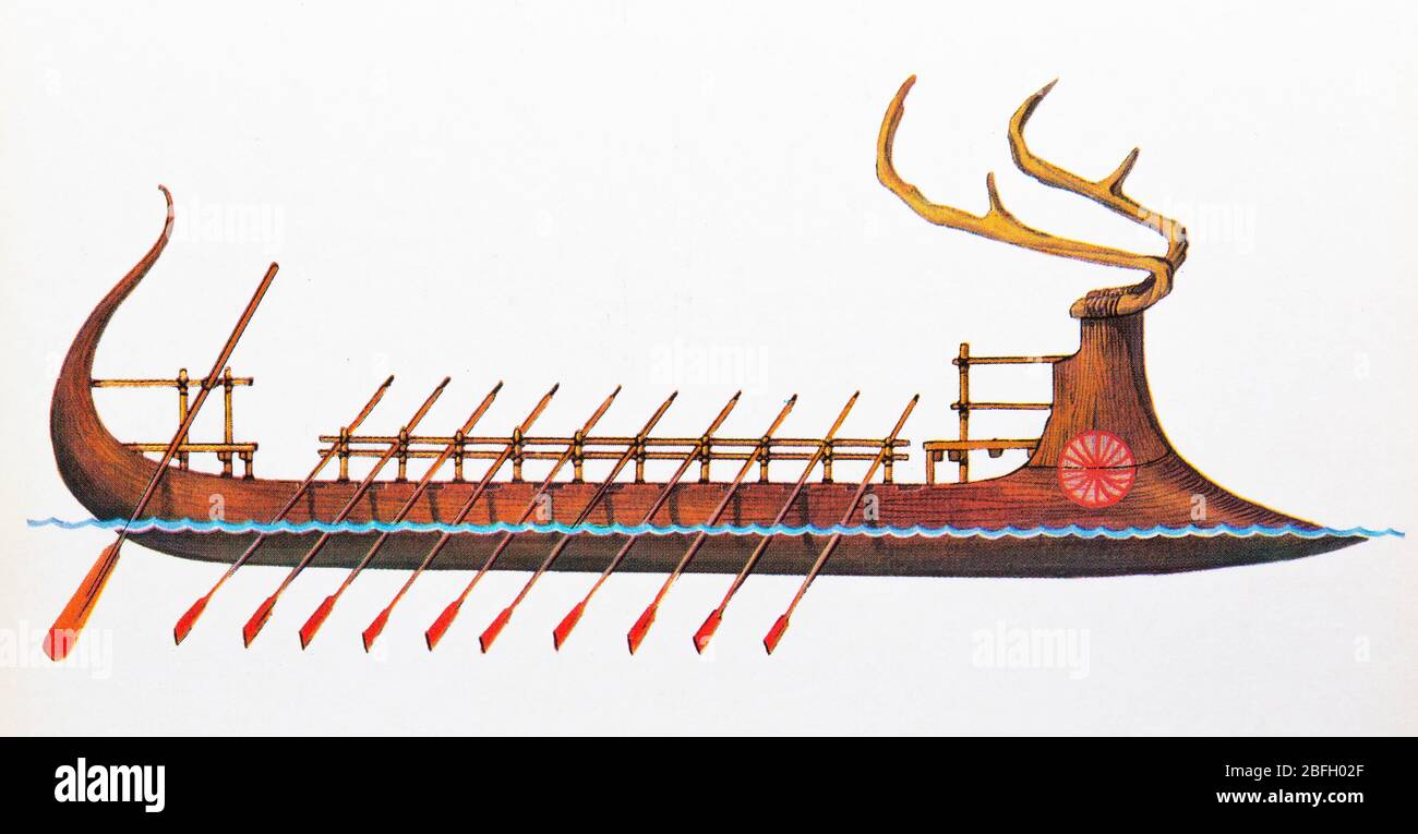 Ancient galley ship hi-res stock photography and images - Alamy