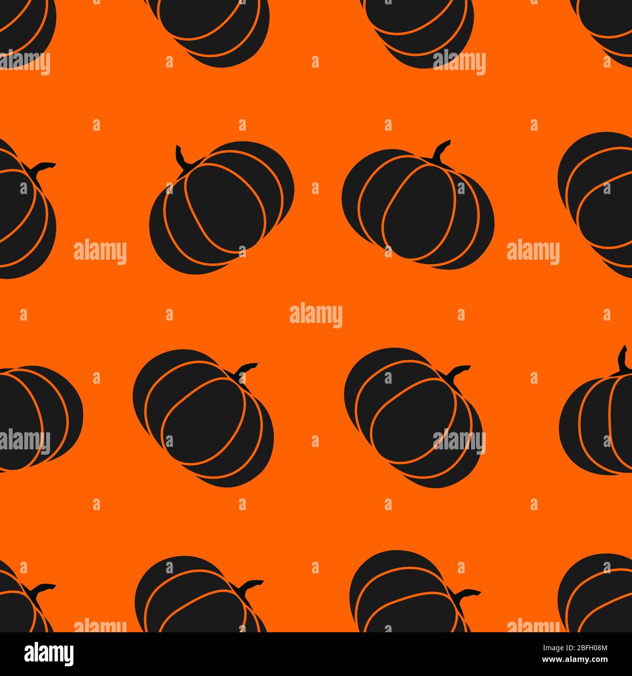 Seamless halloween pattern with pumkin. Endless background texture for ...