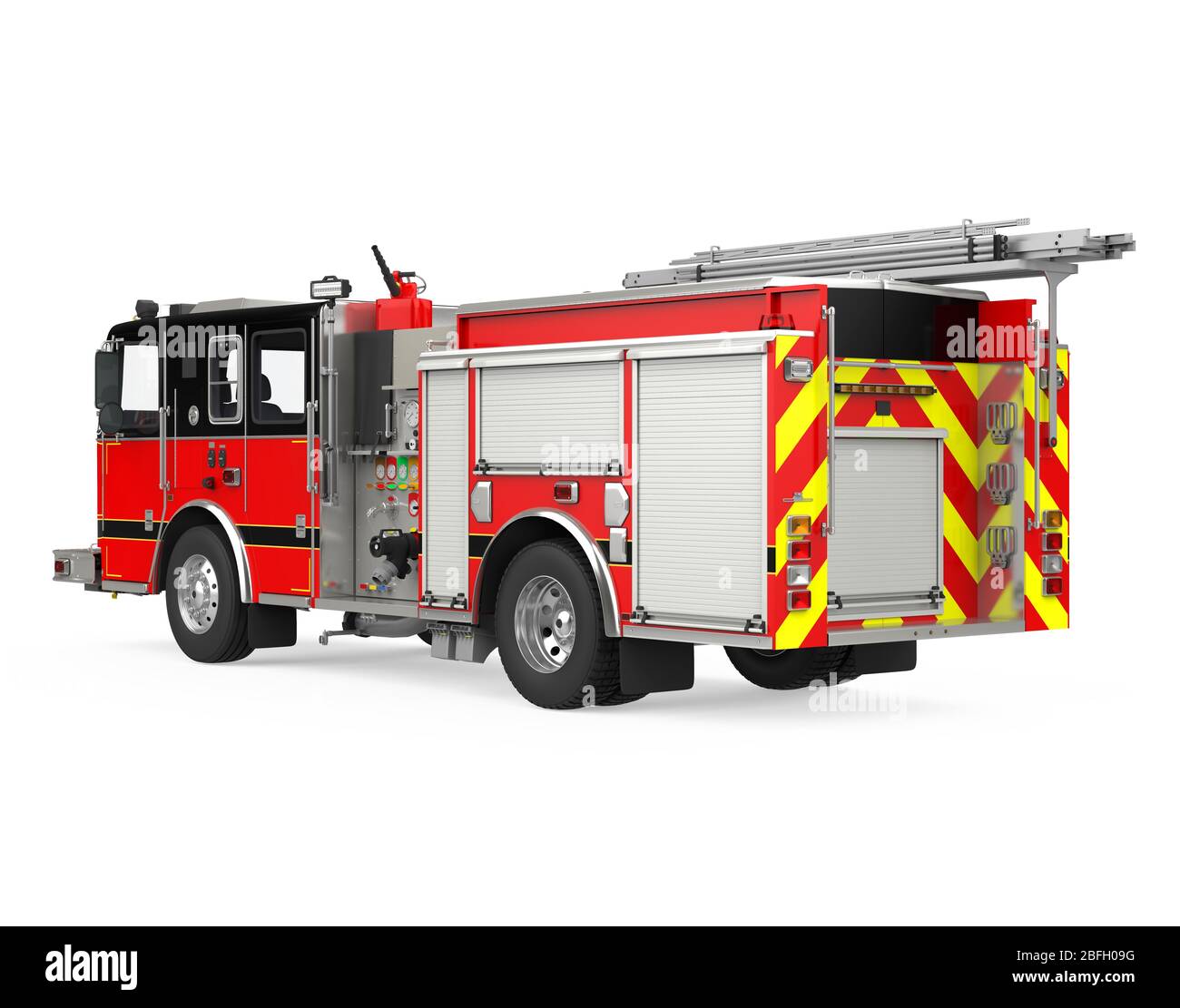 Fire Rescue Truck Isolated Stock Photo - Alamy