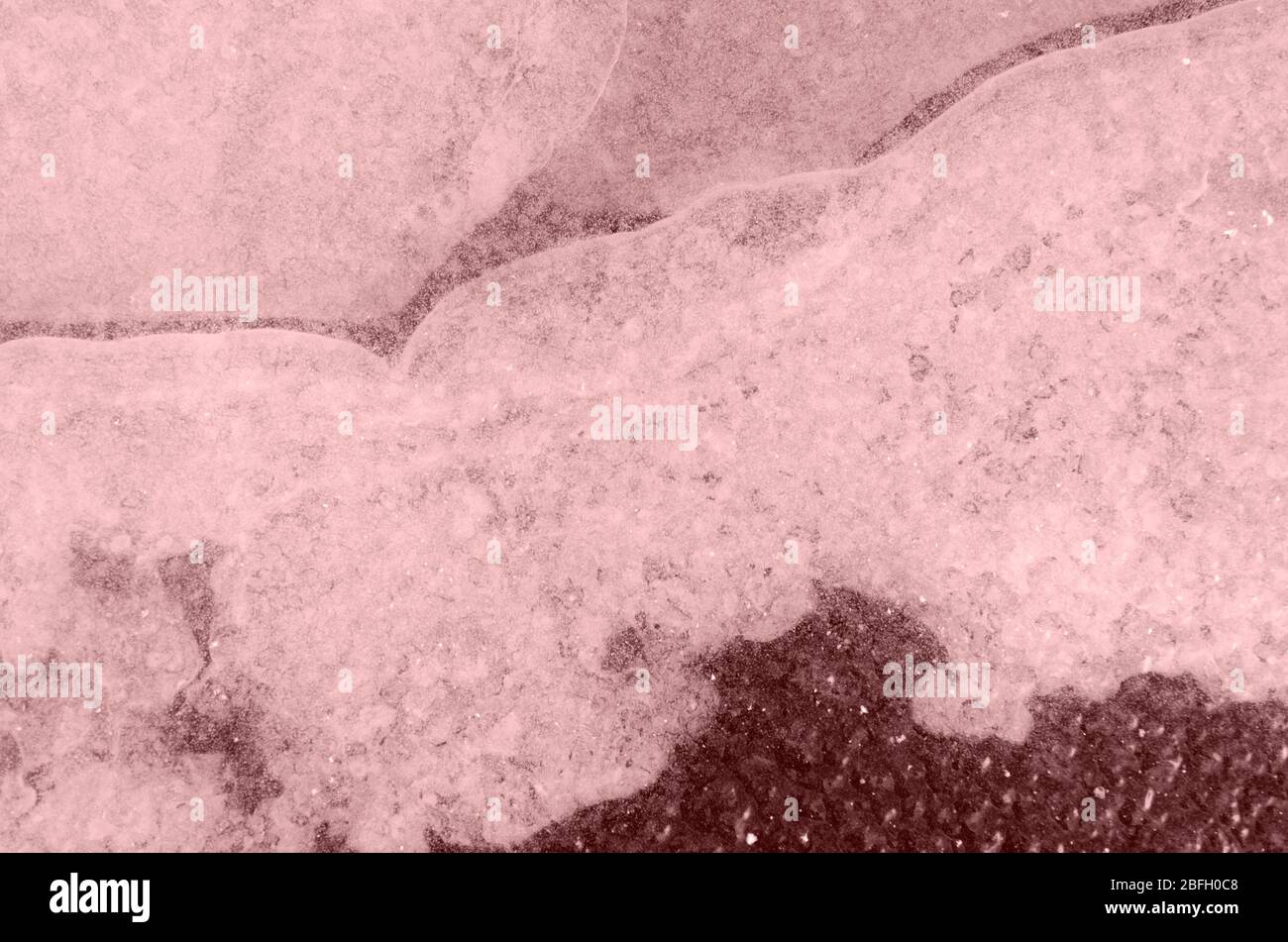 Ice background for an inscription. Pink ice. Frozen water Stock Photo ...