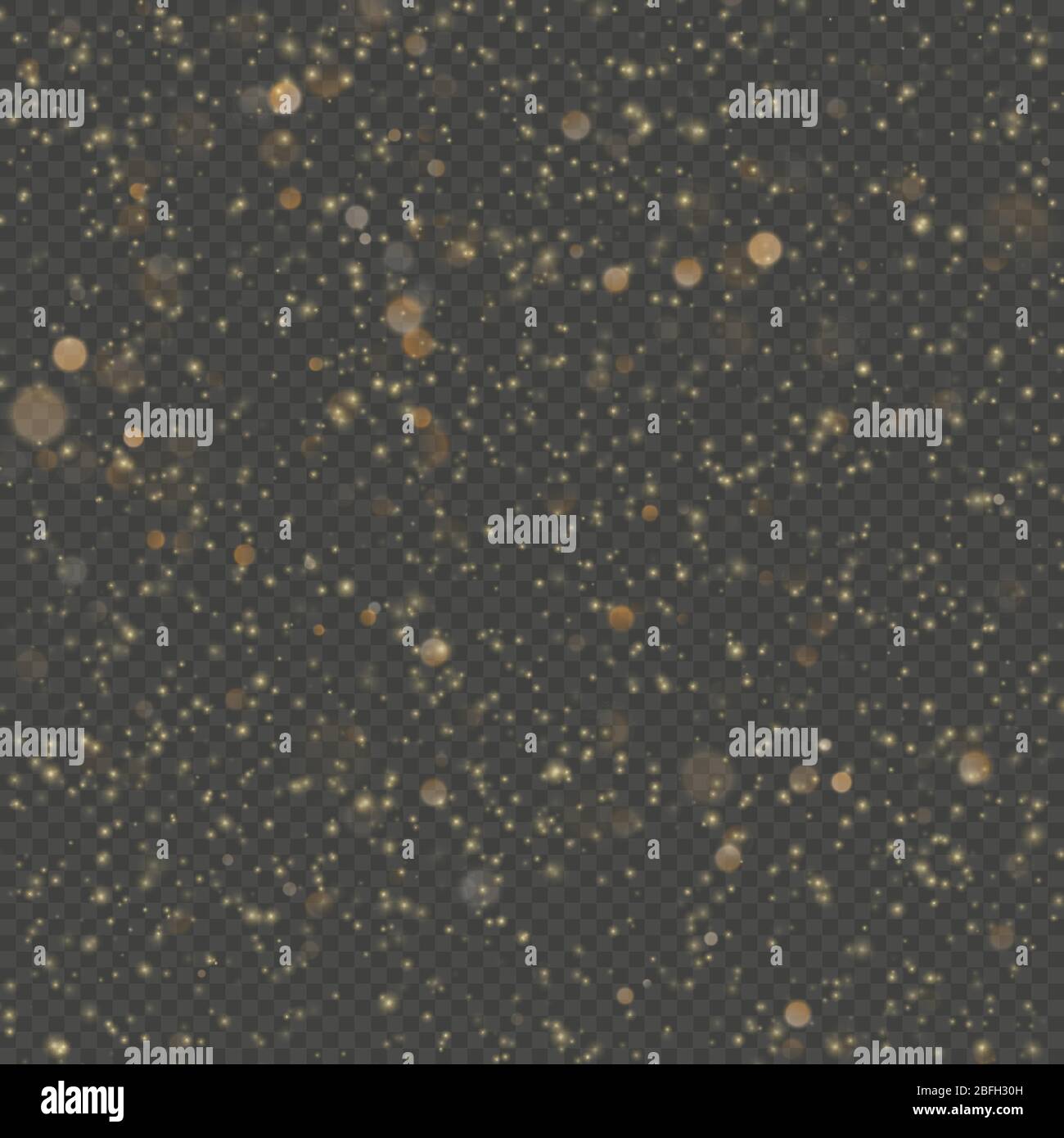 Overlay effect glitter gold light shine effect on transparent ...