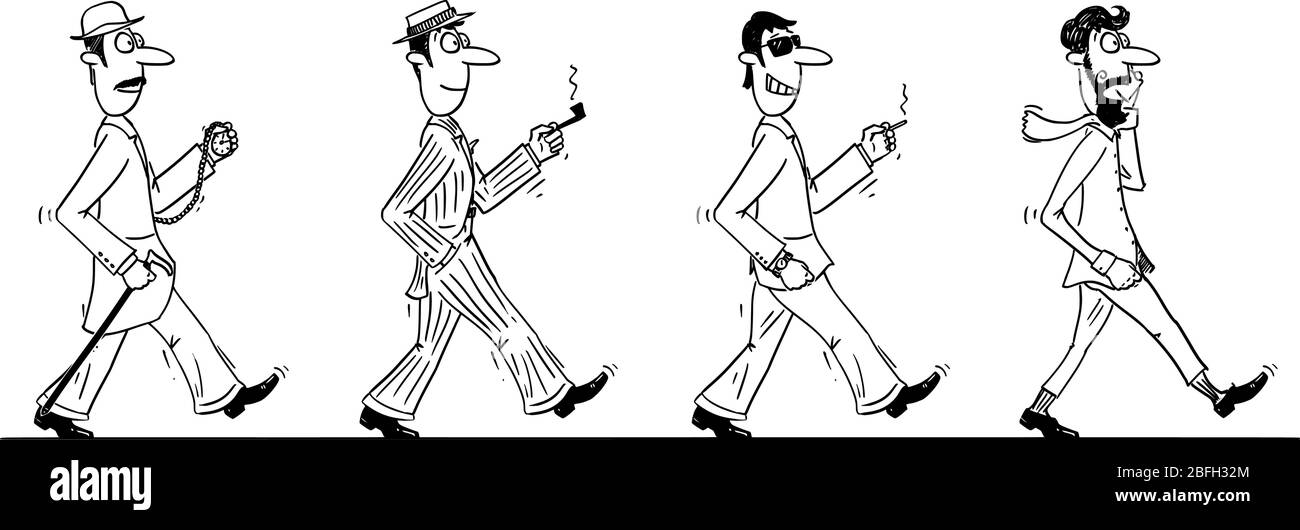 Evolution man vector hi-res stock photography and images - Alamy