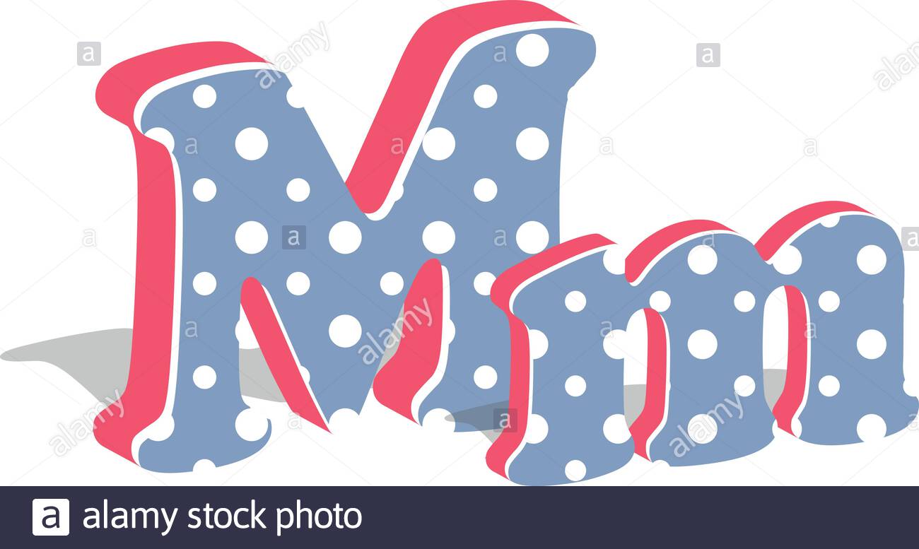Fancy Letter M High Resolution Stock Photography and Images - Alamy