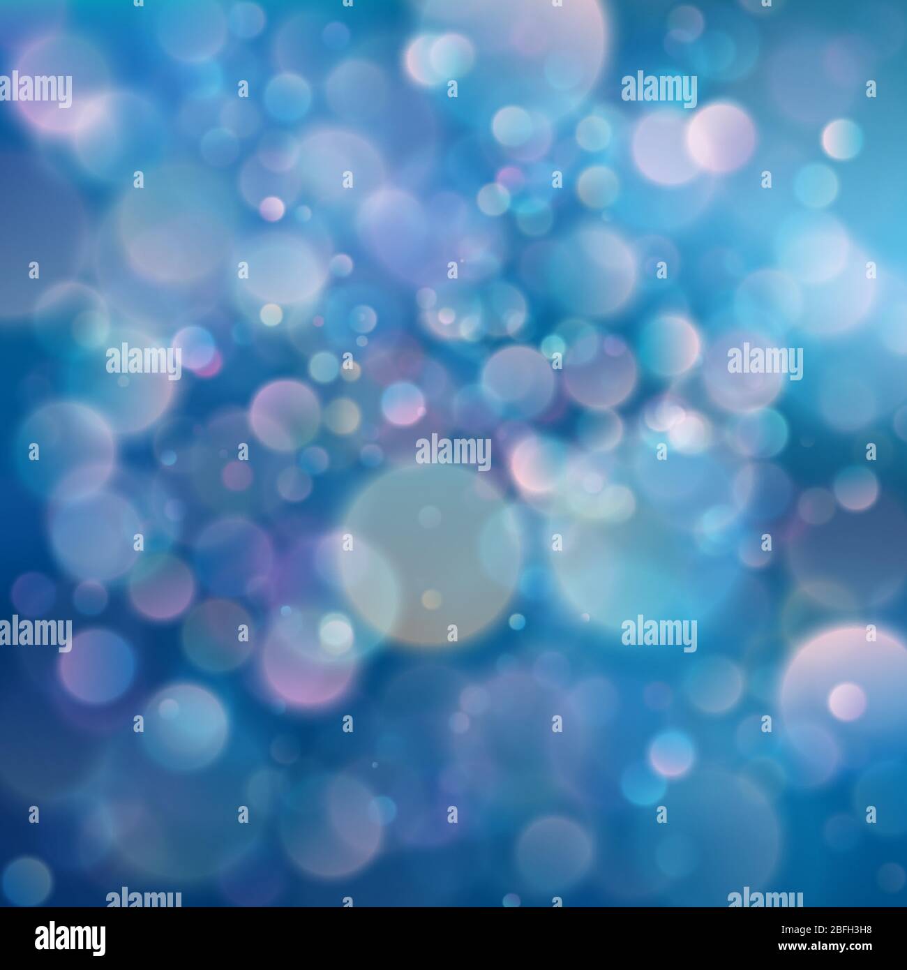 Pink and blue starry glitter cold toned bokeh abstract lights ...