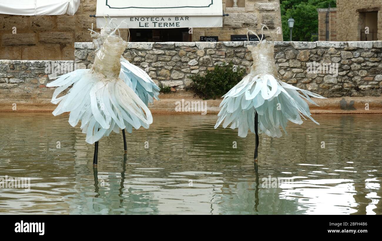 "The Secret Garden" by artist Davide Dall'Osso in the ancient thermal ...