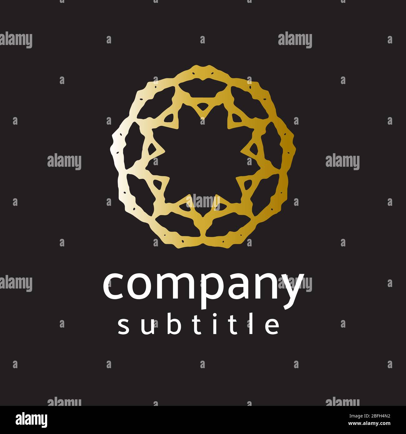 ornament logo vector for your business Stock Photo - Alamy