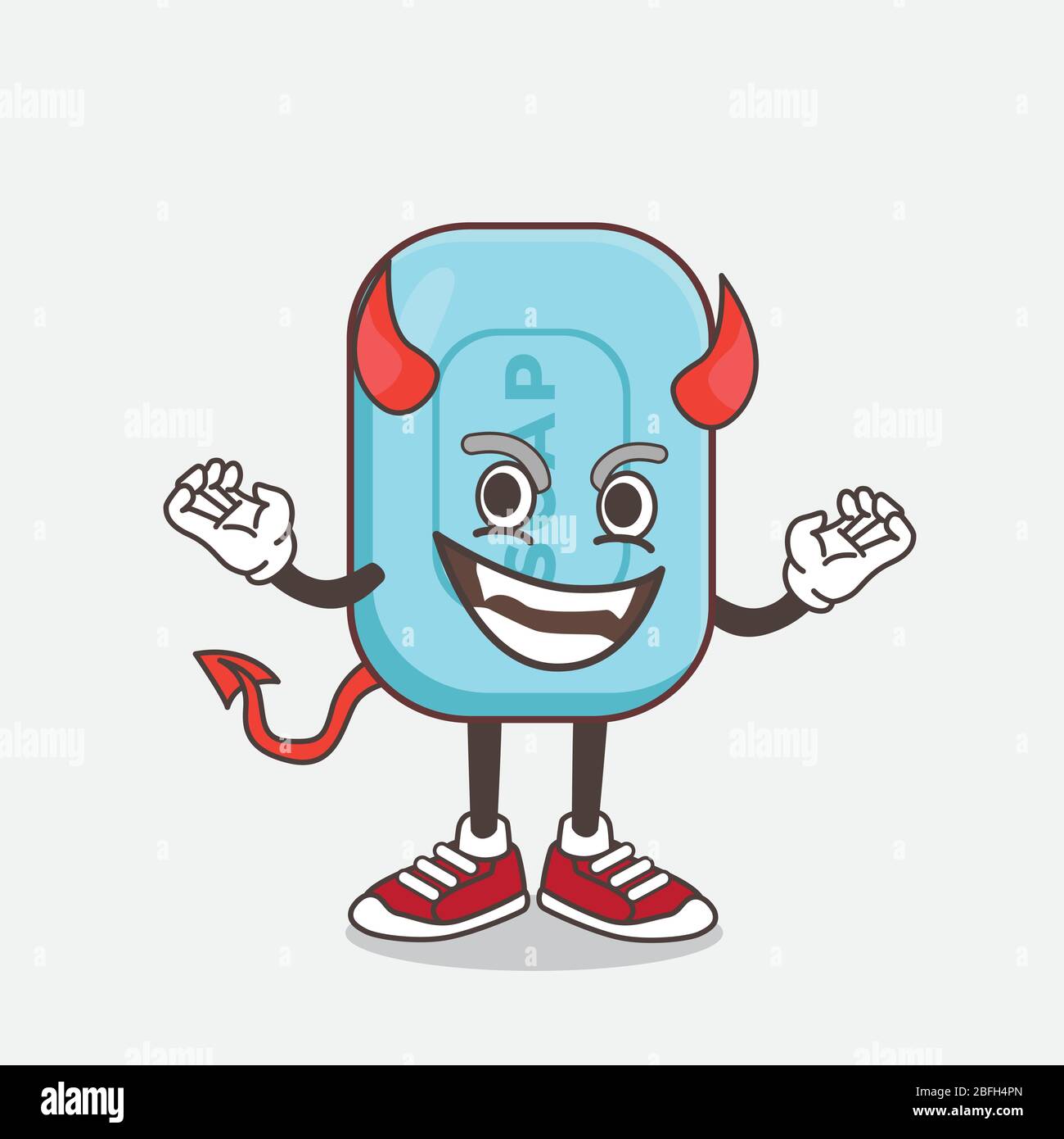 Illustration of Blue Soap Mascot Character Vector Stock Vector Image ...