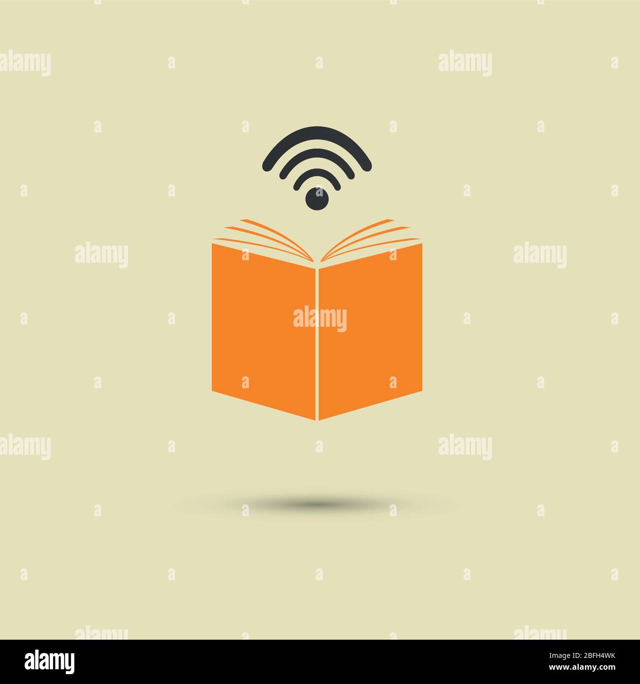 Orange book white background Stock Vector Image & Art - Alamy