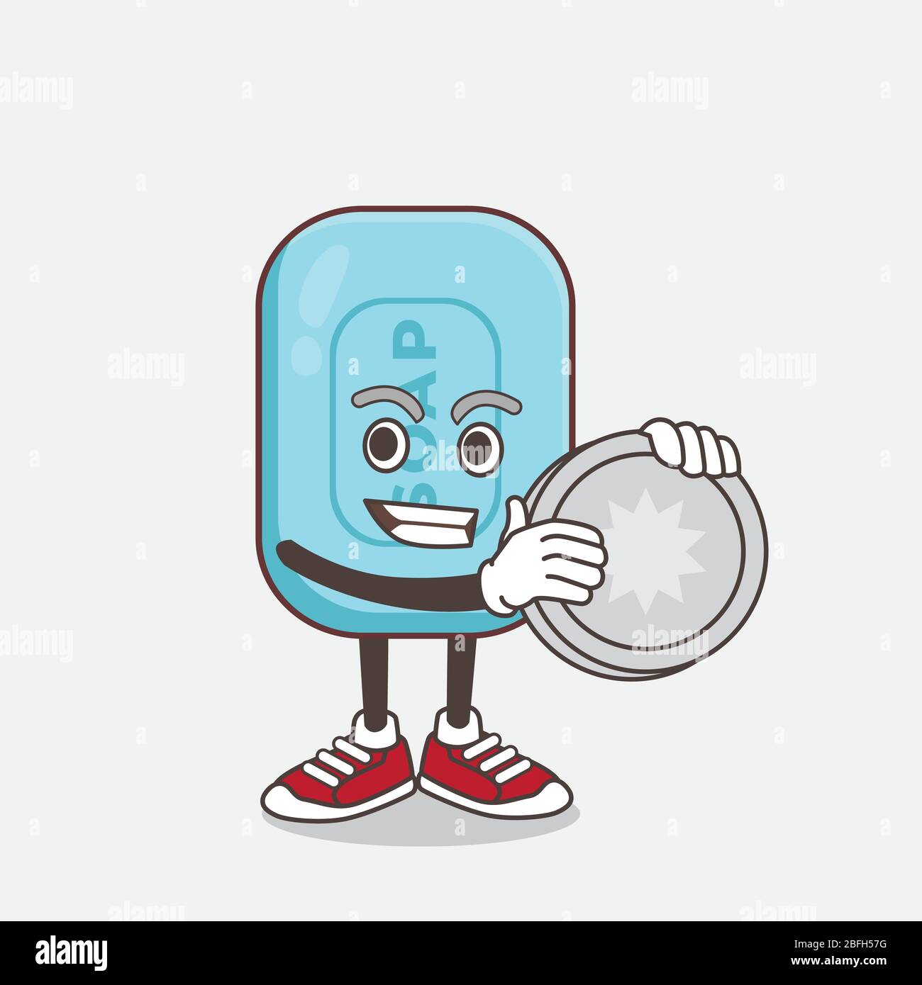 Illustration of Blue Soap Mascot Character Vector Stock Vector Image ...