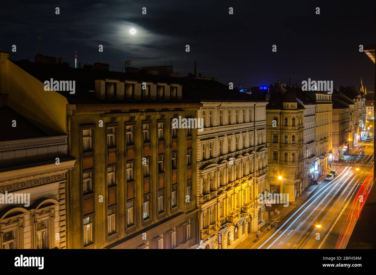 Prag at the full moon hi-res stock photography and images - Alamy