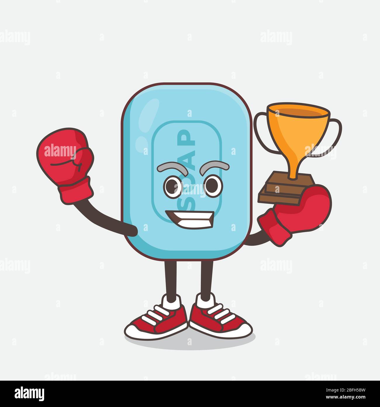 Illustration of Blue Soap Mascot Character Vector Stock Vector Image ...