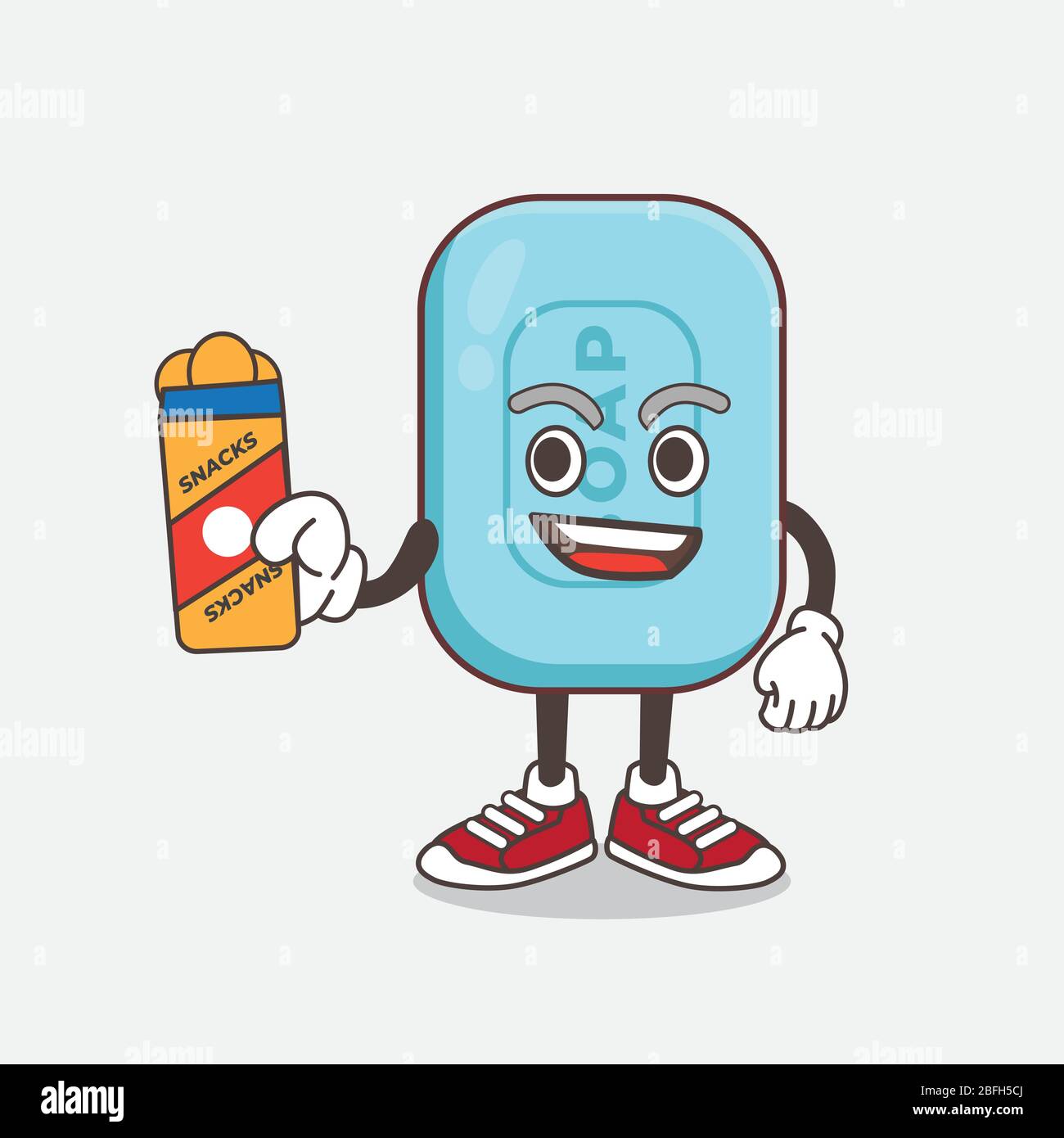 Illustration of Blue Soap Mascot Character Vector Stock Vector Image ...