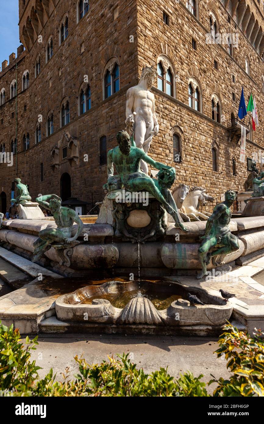 Fountain of Neptune by Bartolomeo Ammannati, in the Piazza della ...