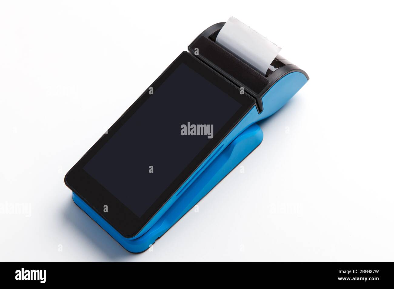 Wireless modern bank payment terminal to process acquire payments Stock ...