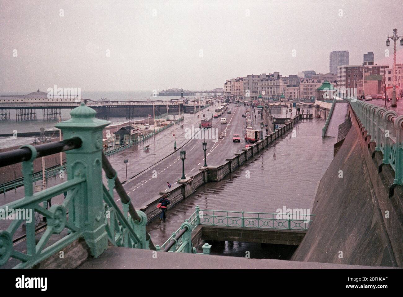 seafront with West Pier in the background, April 1979, Brighton ...