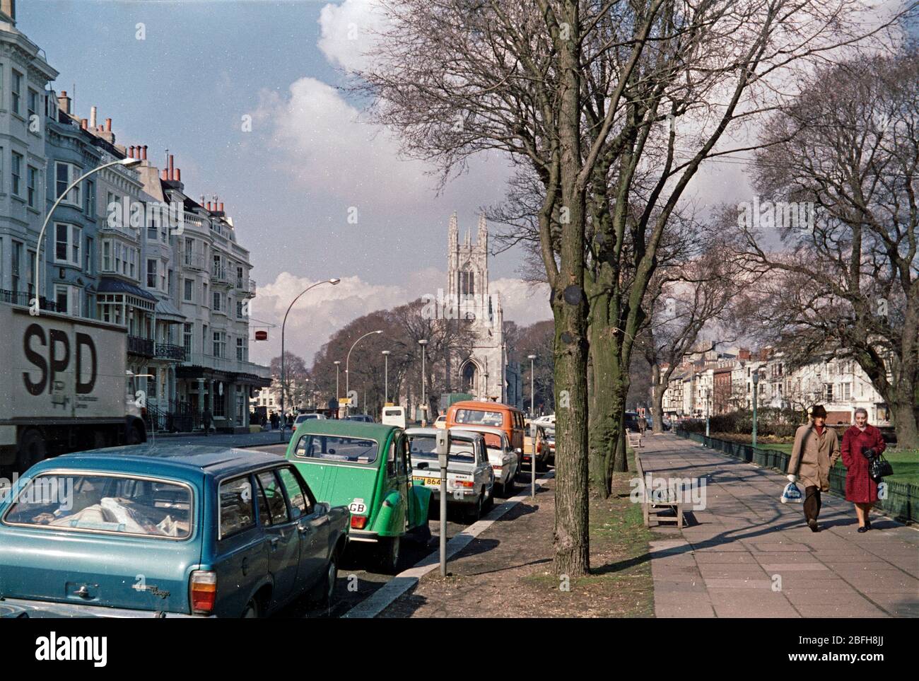St Peter's Church, April 1979, Brighton, England, Great Britain Stock ...