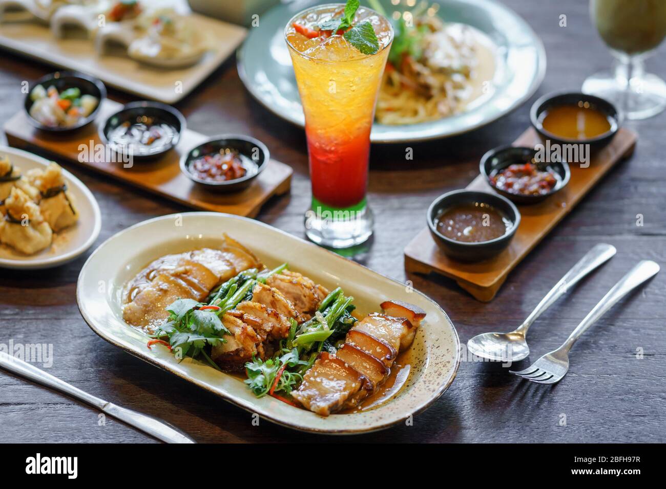 Super delicious food menu hi-res stock photography and images - Alamy