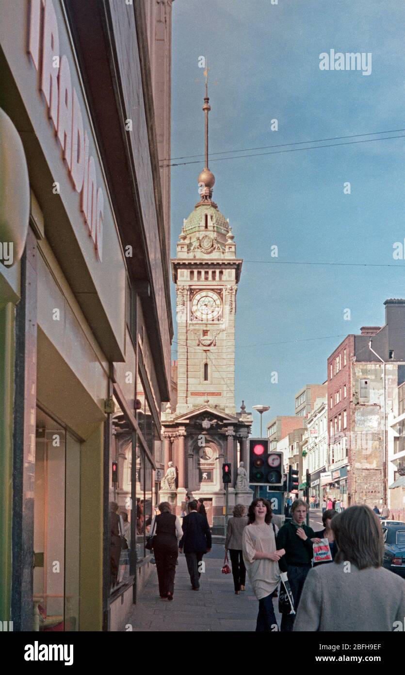 Clock Tower, April 1979, Brighton, England, Great Britain Stock Photo ...