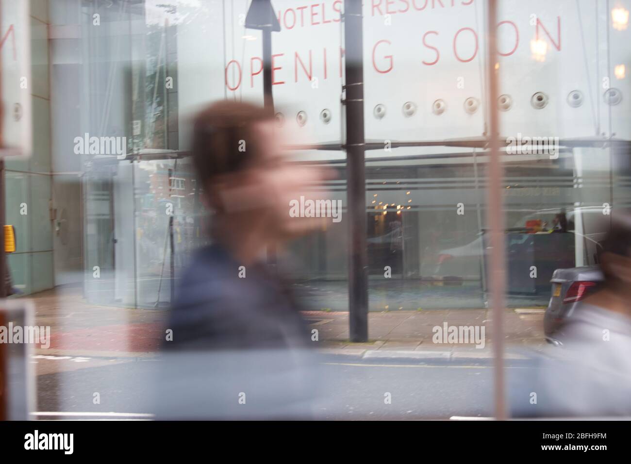 London, UK - 13 Oct 2019: Blurred effect London Street scene of people ... London, UK - 13 Oct 2019: Blurred effect London Street scene of people ...