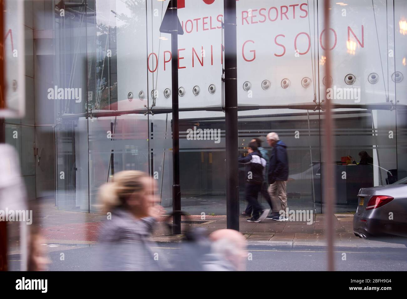 London, UK - 13 Oct 2019: Blurred effect London Street scene of people ... London, UK - 13 Oct 2019: Blurred effect London Street scene of people ...