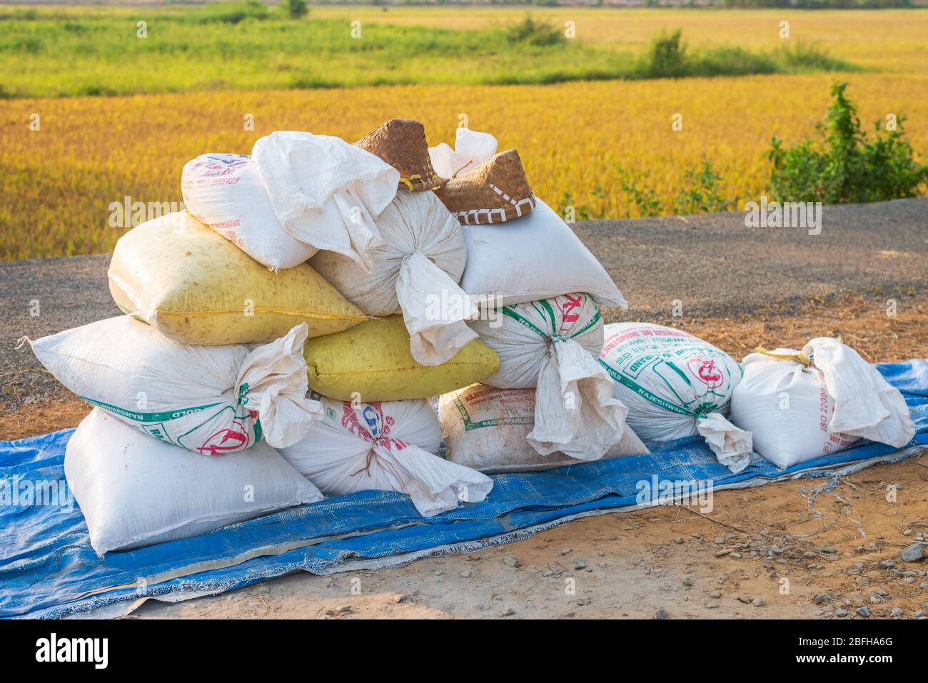 Sacks grain india hi-res stock photography and images - Alamy