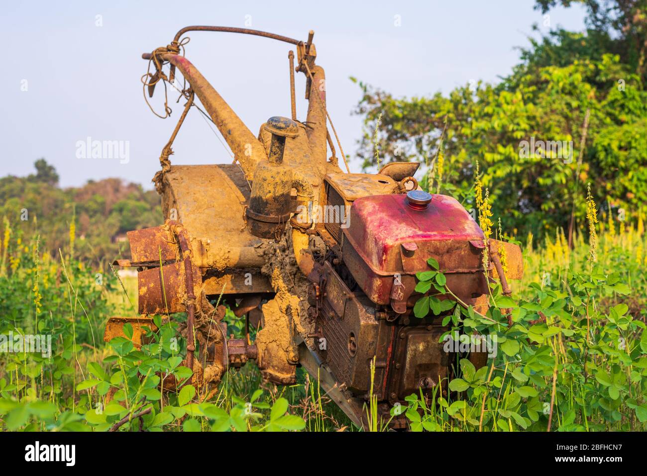 Walking Tractor and tiller, plower used in agriculture/Hand held ...