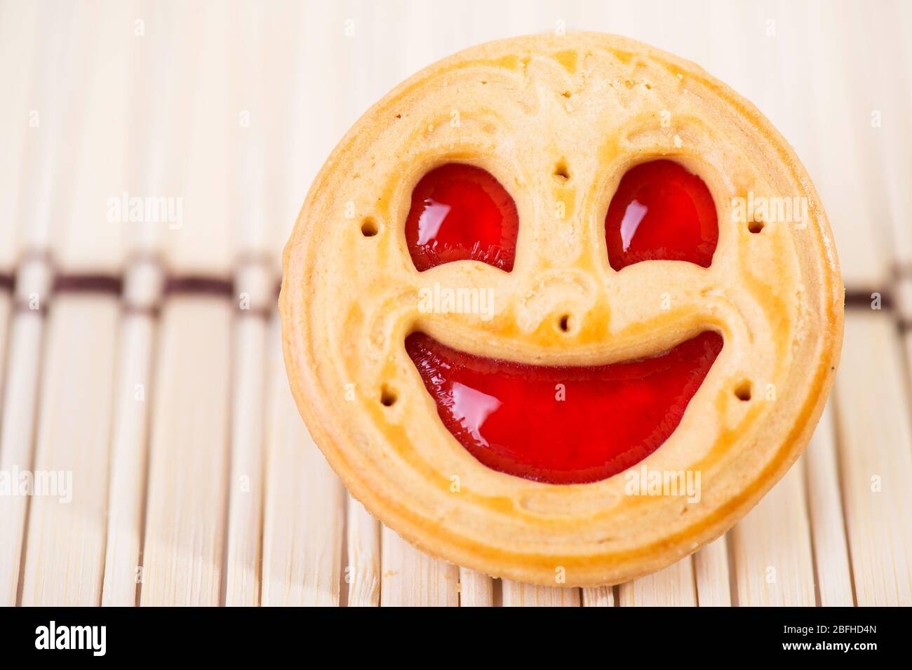 Round jam biscuit smiling face hi-res stock photography and images - Alamy