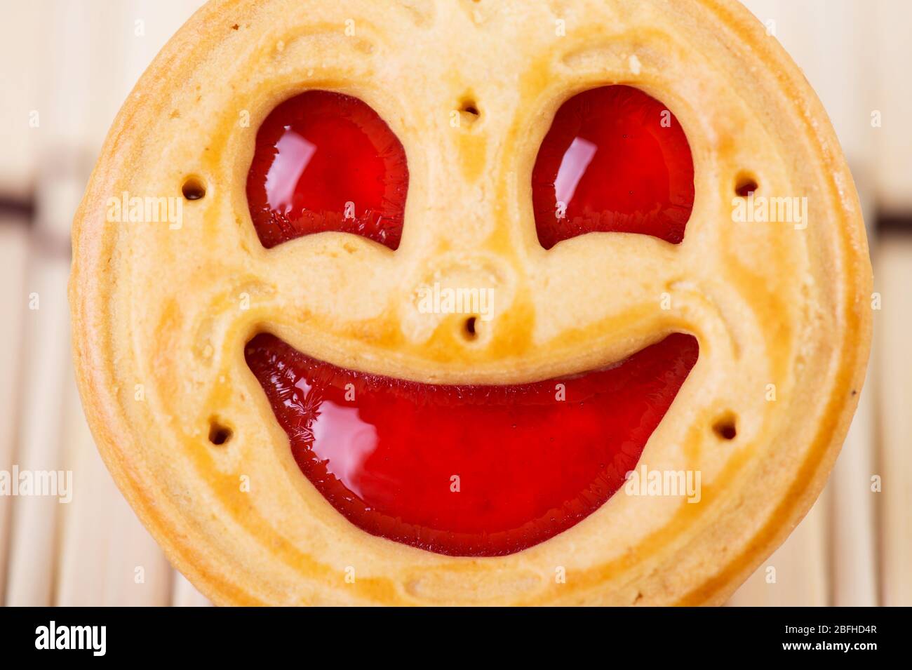 Round jam biscuit smiling face hi-res stock photography and images - Alamy