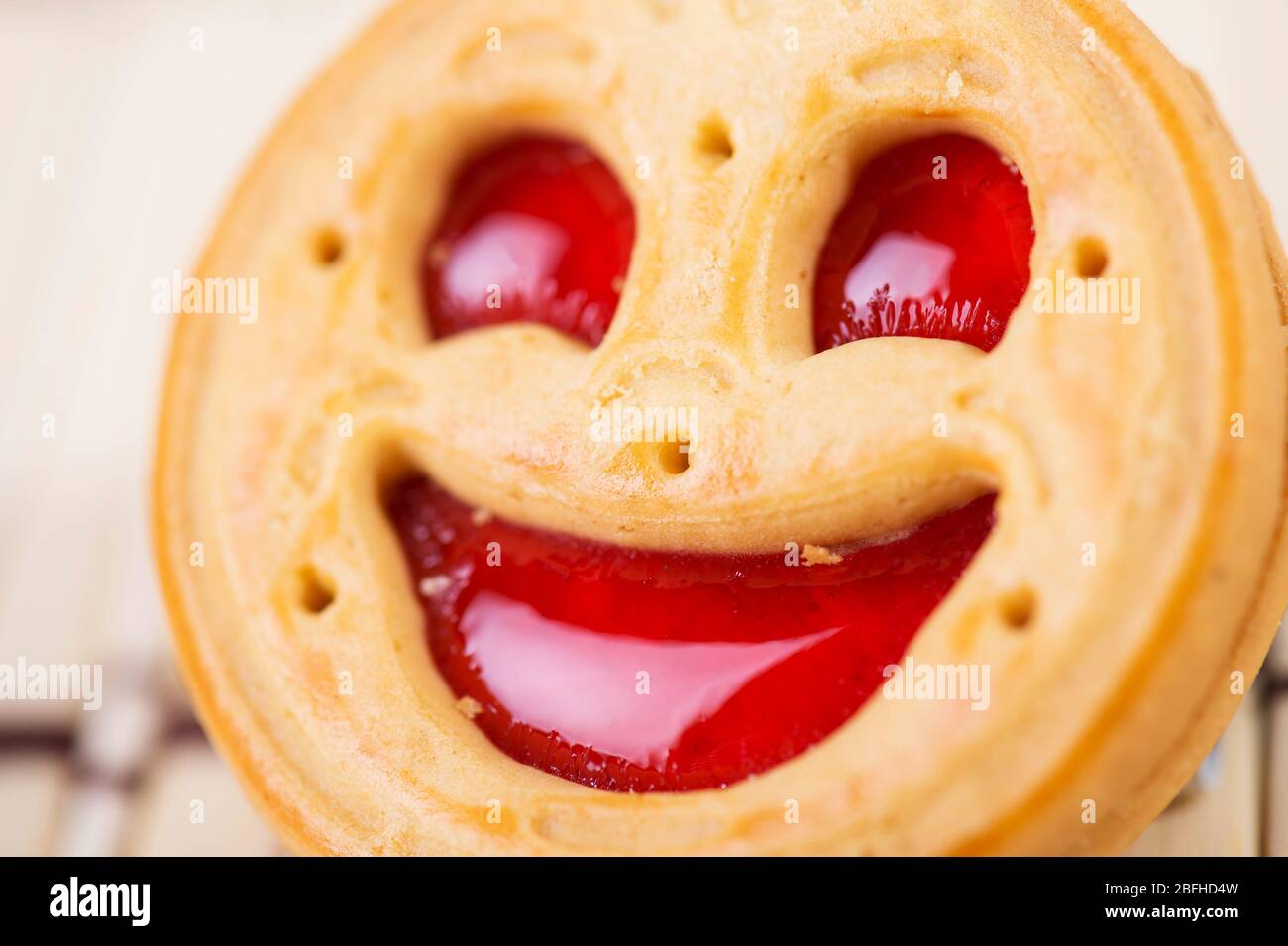 Round jam biscuit smiling face hi-res stock photography and images - Alamy