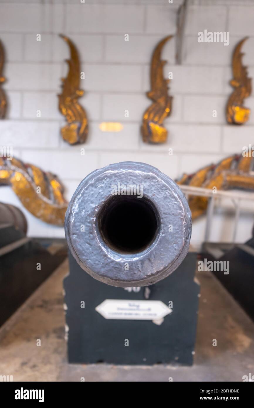 old military cannon front view Stock Photo - Alamy