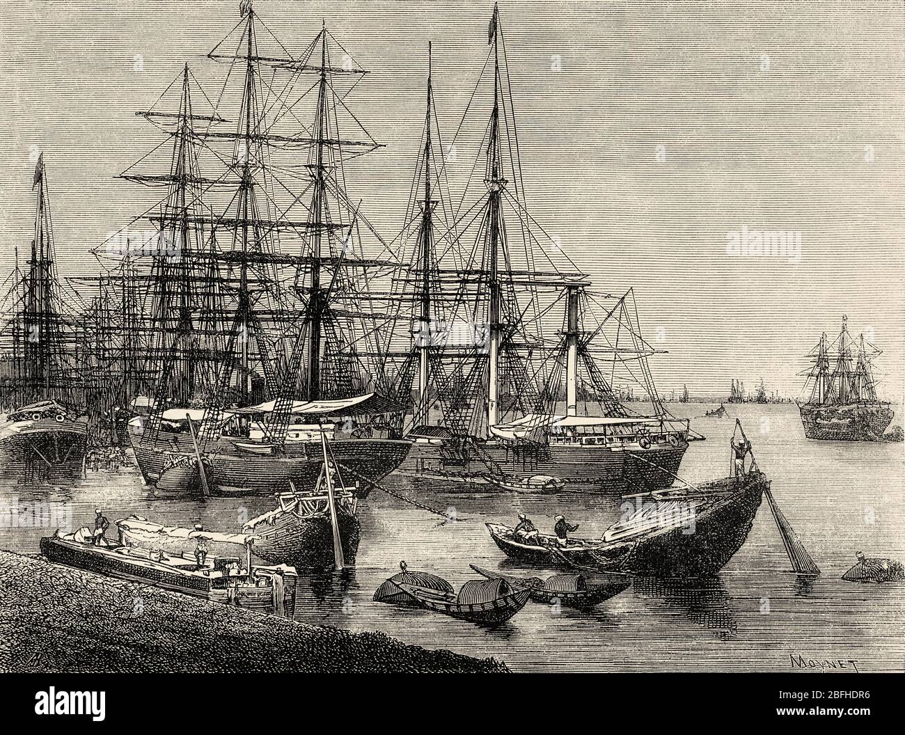 1800s merchant ship hi-res stock photography and images - Alamy